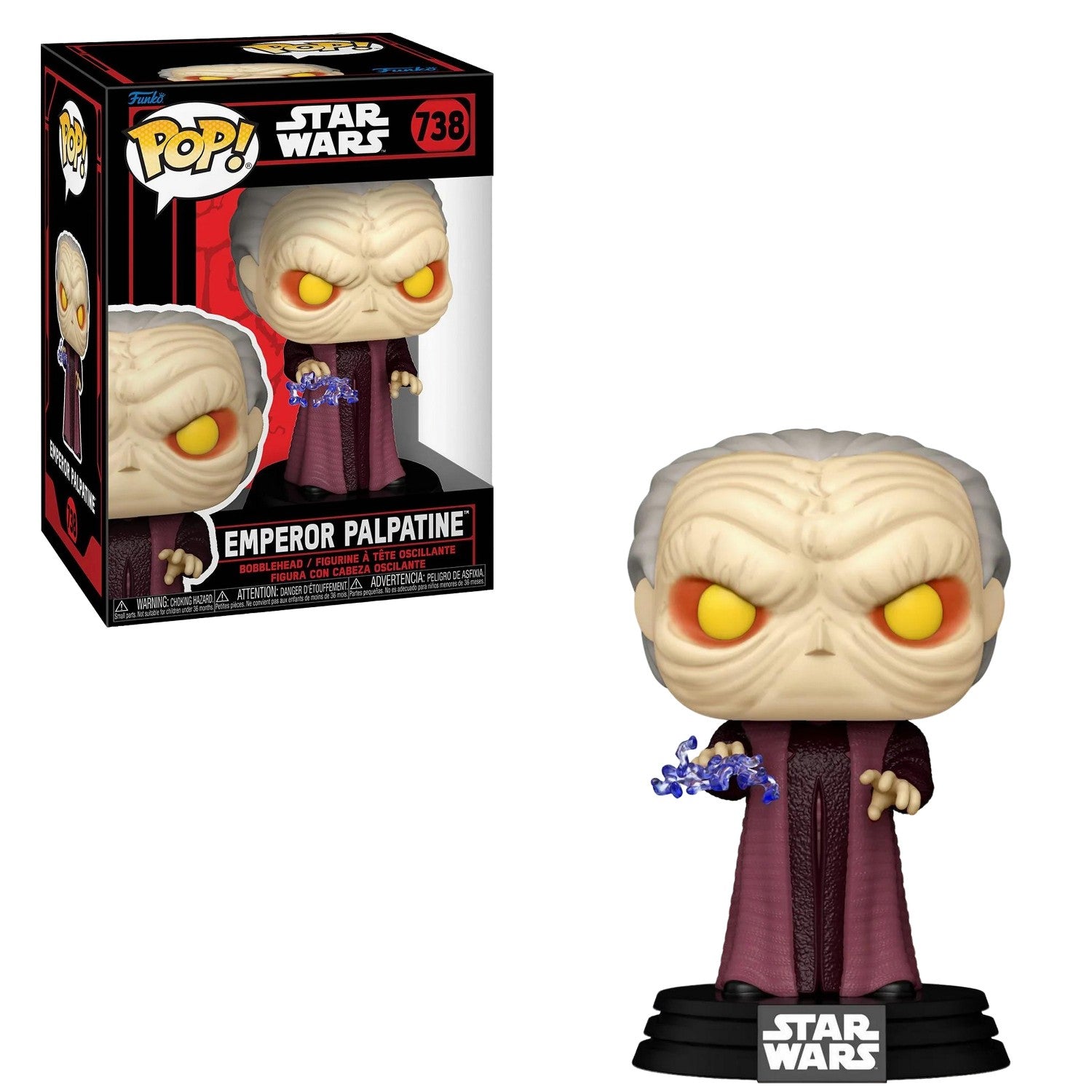 Funko Pop! Star Wars Dark Side - Emperor Palpatine #738