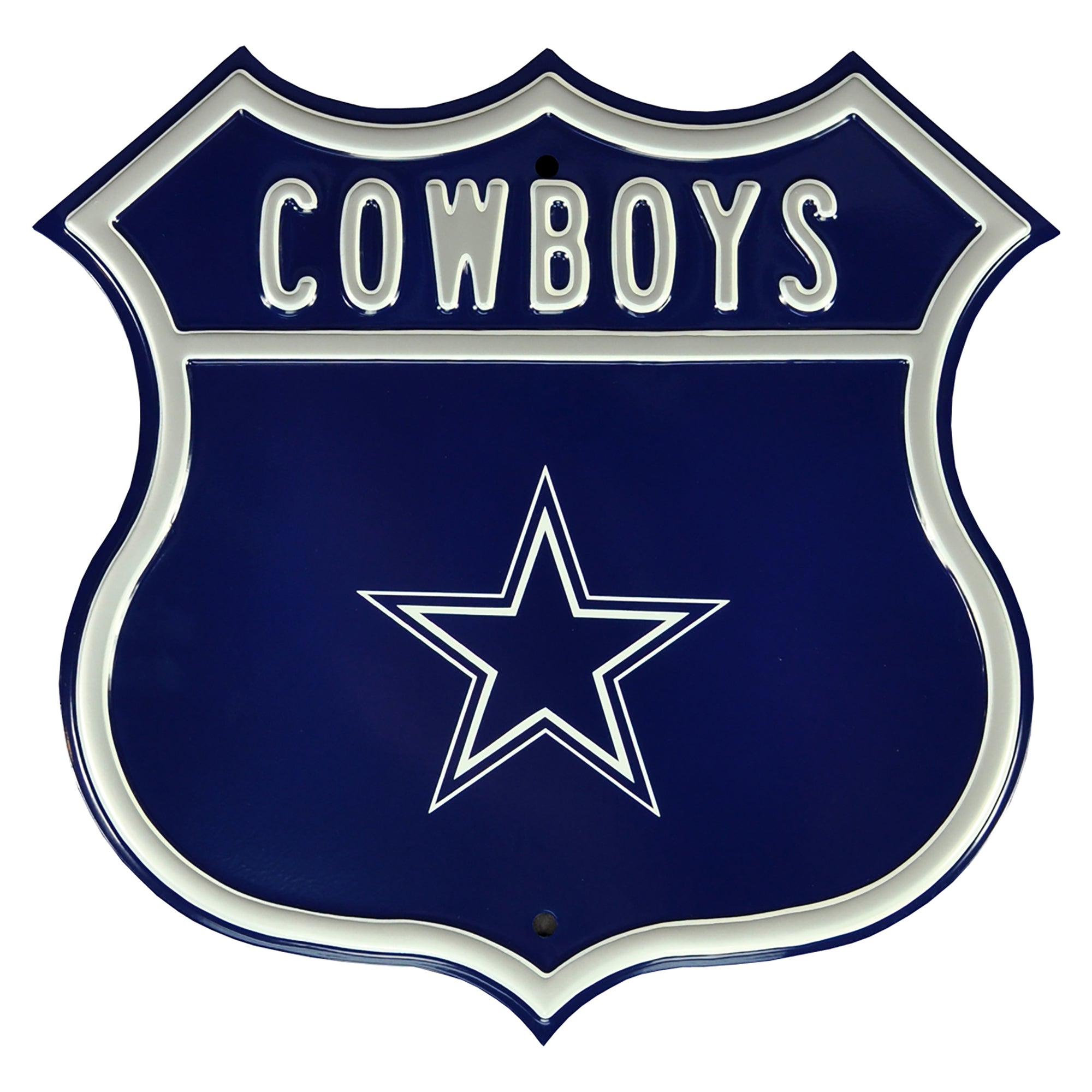 NFL Route Sign Dallas Cowboys Metal Sign, 3 pounds Dimensions 16" x 16